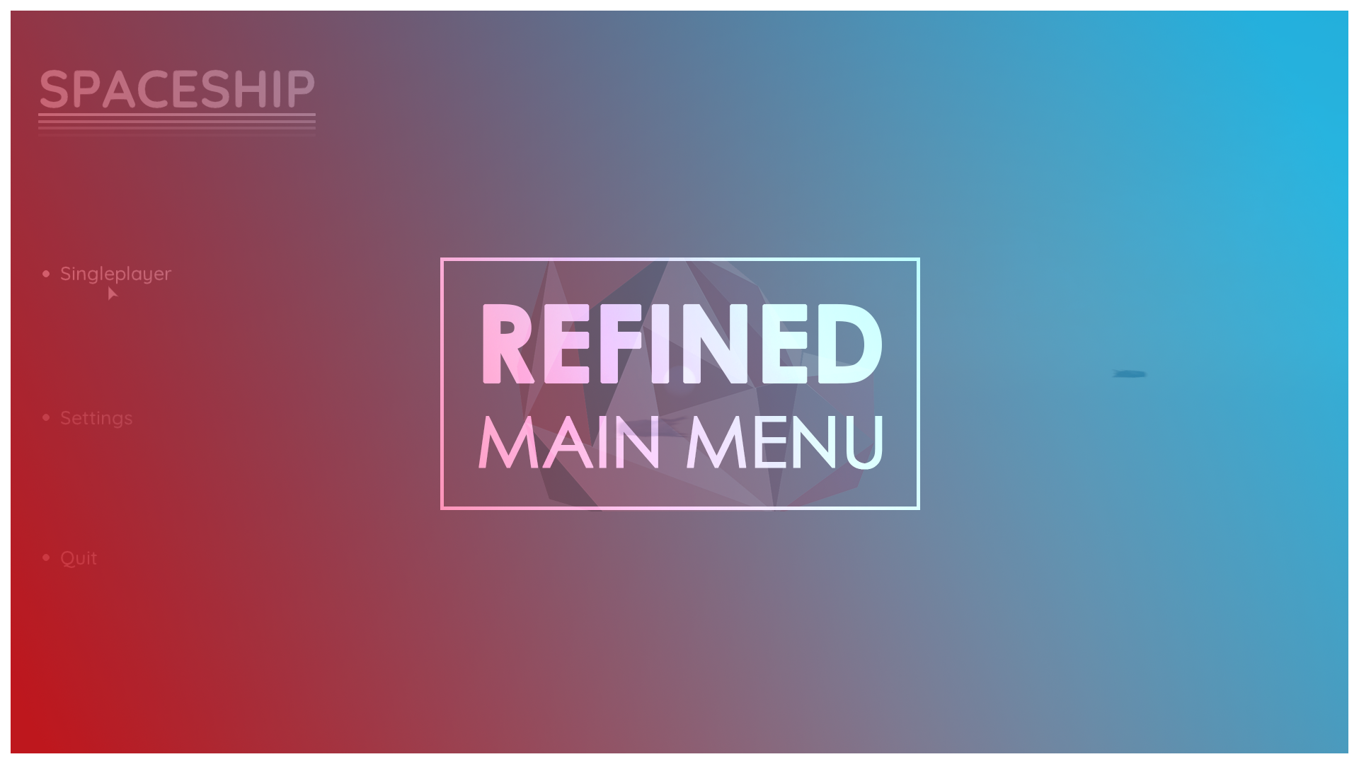 Main Menu 3D - Проект главного меню игры, визуализированный на основе ...
