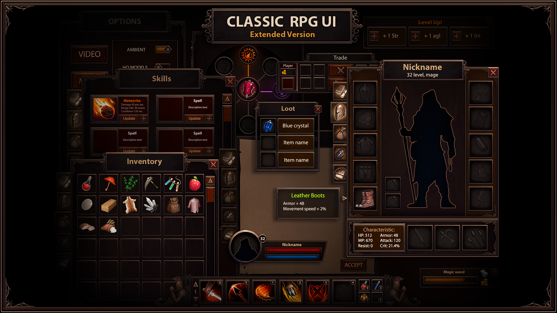 Classic Rpg Ui Asset Cloud