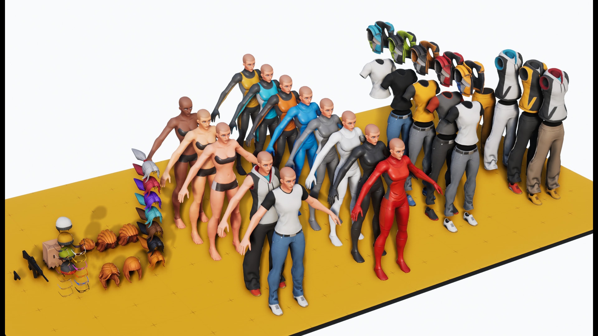 Stylized Action Adventure Female + Customization in Characters - UE ...