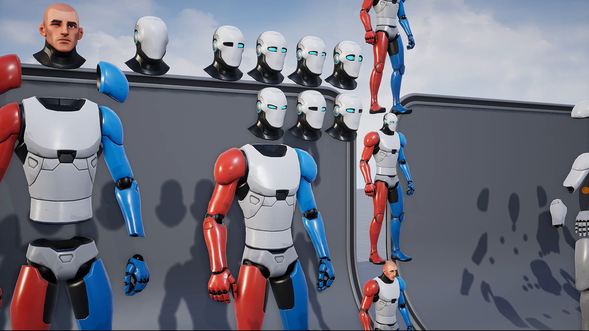 LEAKED GAME ASSETS - Modular Male Mannequin on Standard Skeleton