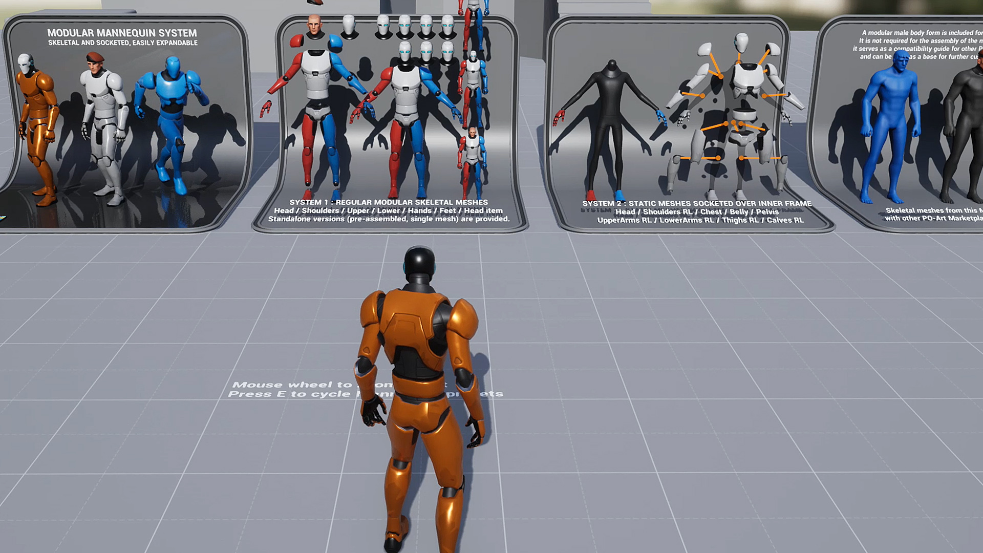 LEAKED GAME ASSETS - Modular Male Mannequin on Standard Skeleton