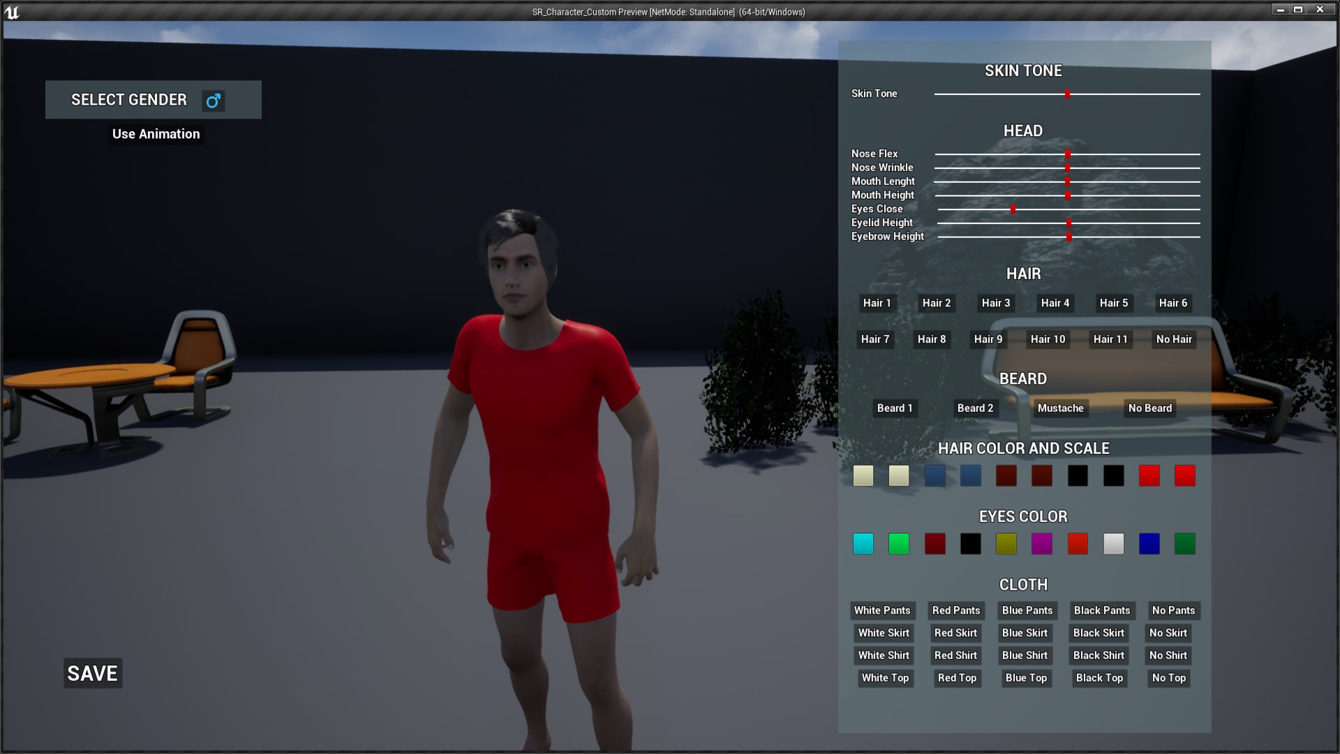 Character Customization in Blueprints - UE Marketplace