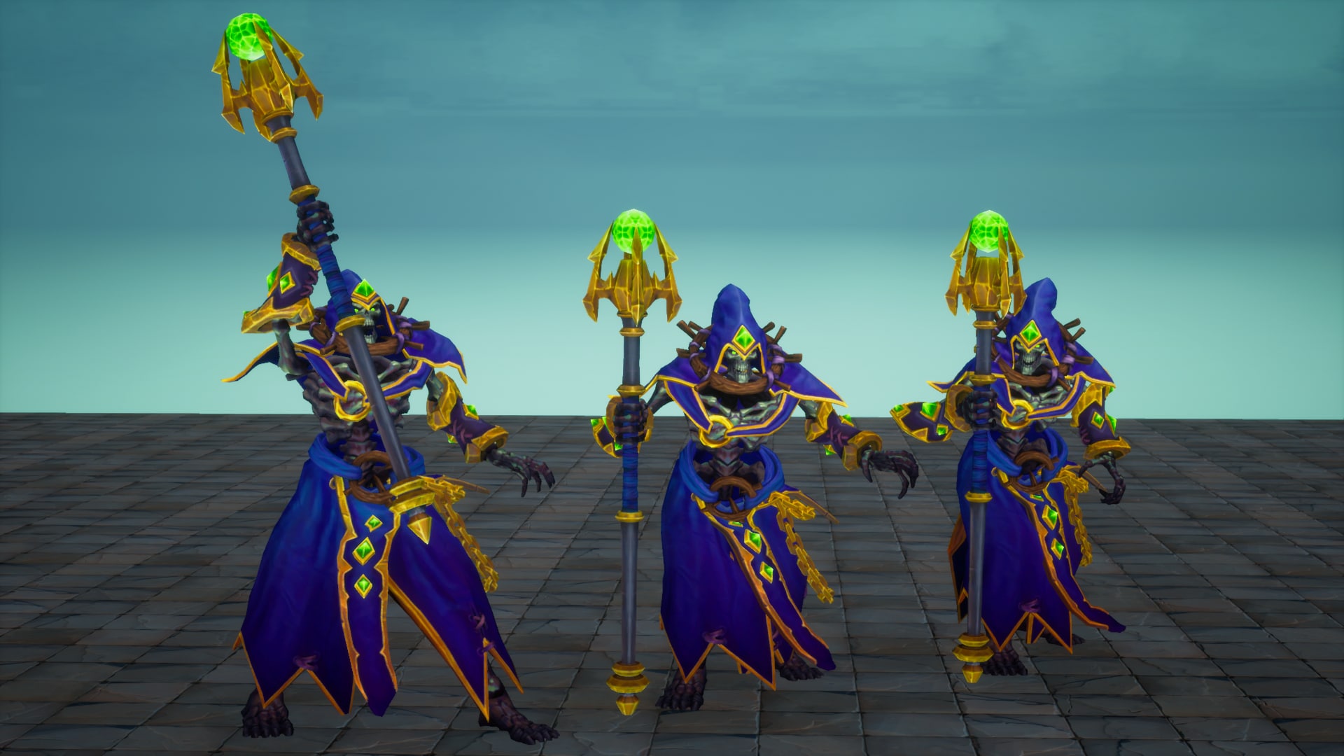 Modular Fantasy Stylized Skeleton Wizard Hero, 카테고리 캐릭터 - UE 마켓플레이스