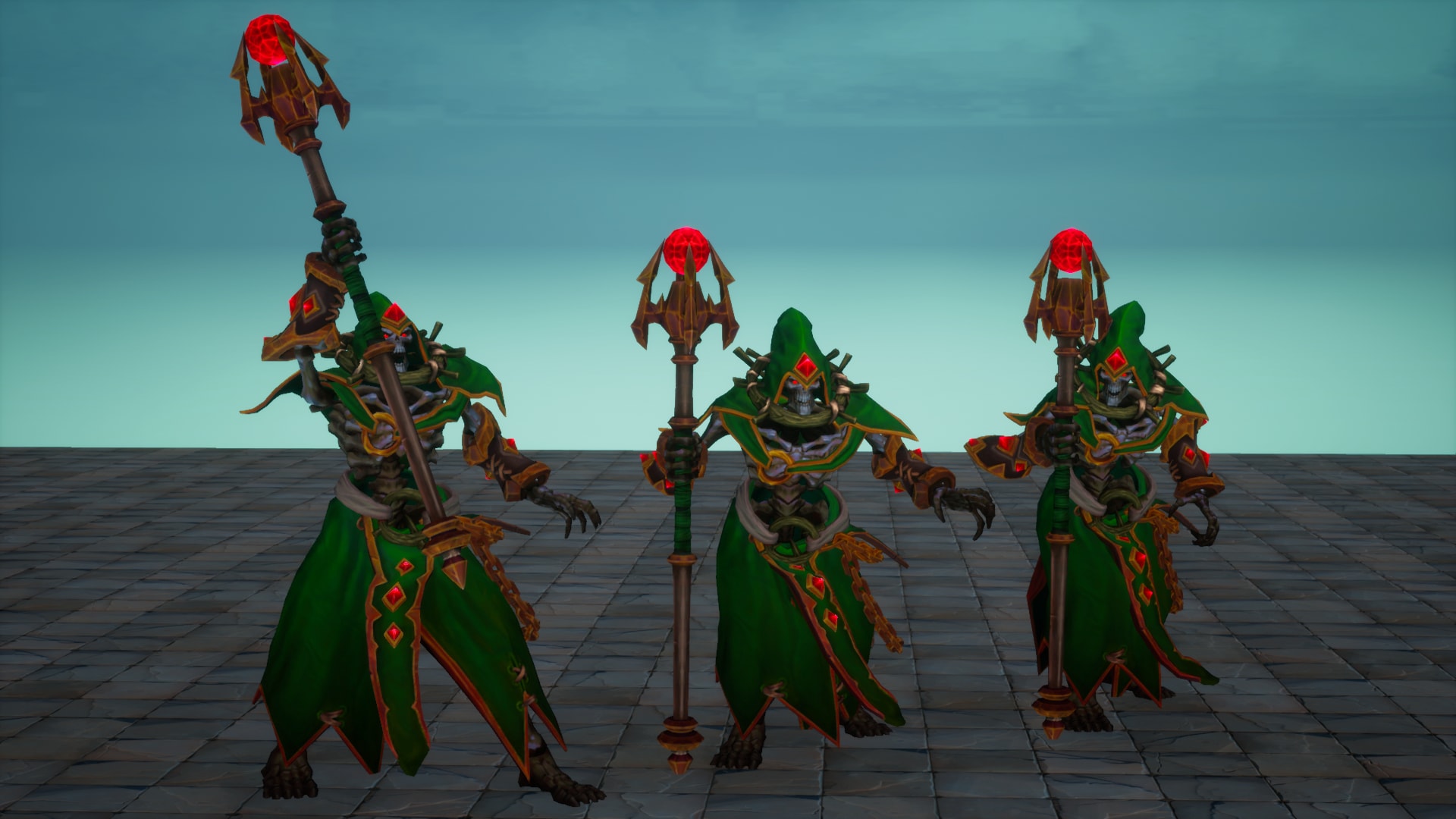 Modular Fantasy Stylized Skeleton Wizard Hero in Characters - UE ...