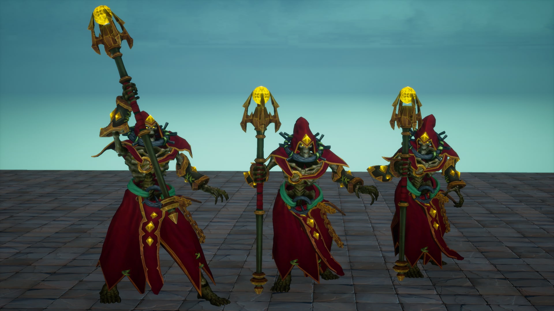 Modular Fantasy Stylized Skeleton Wizard Hero in Characters - UE ...