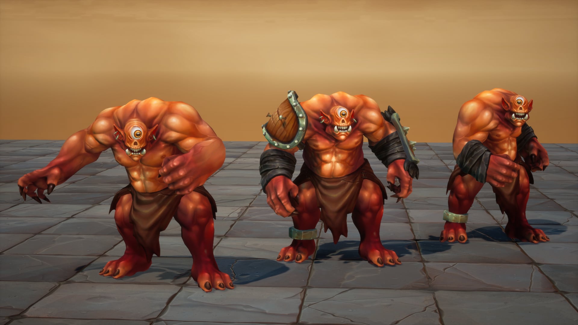 Modular Fantasy Stylized Cyclops Hero in Characters - UE Marketplace