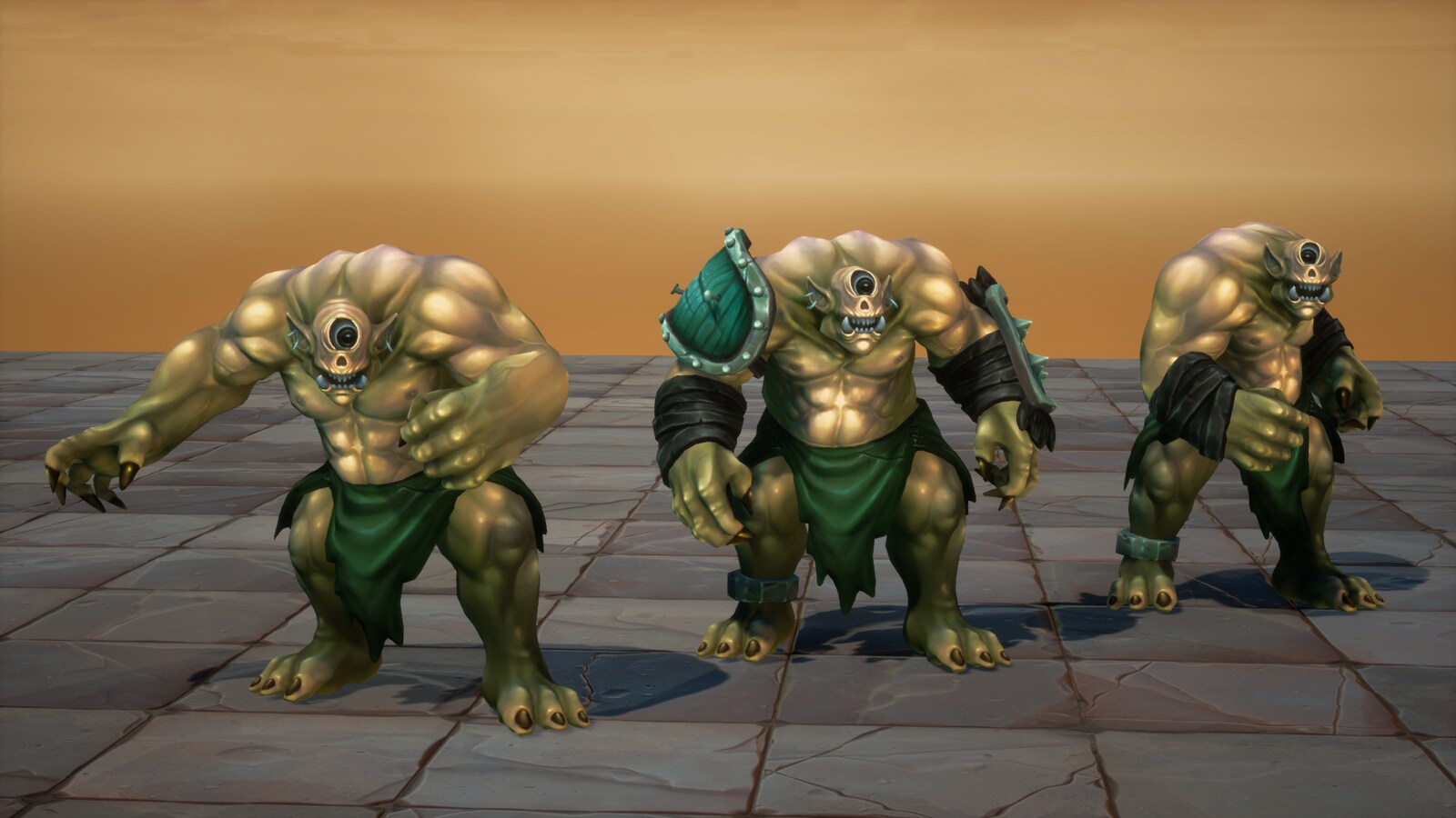 Modular Fantasy Stylized Cyclops Hero in Characters - UE Marketplace