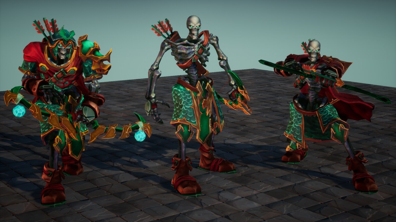 Modular Fantasy Stylized Skeleton Archer Hero in Characters - UE ...