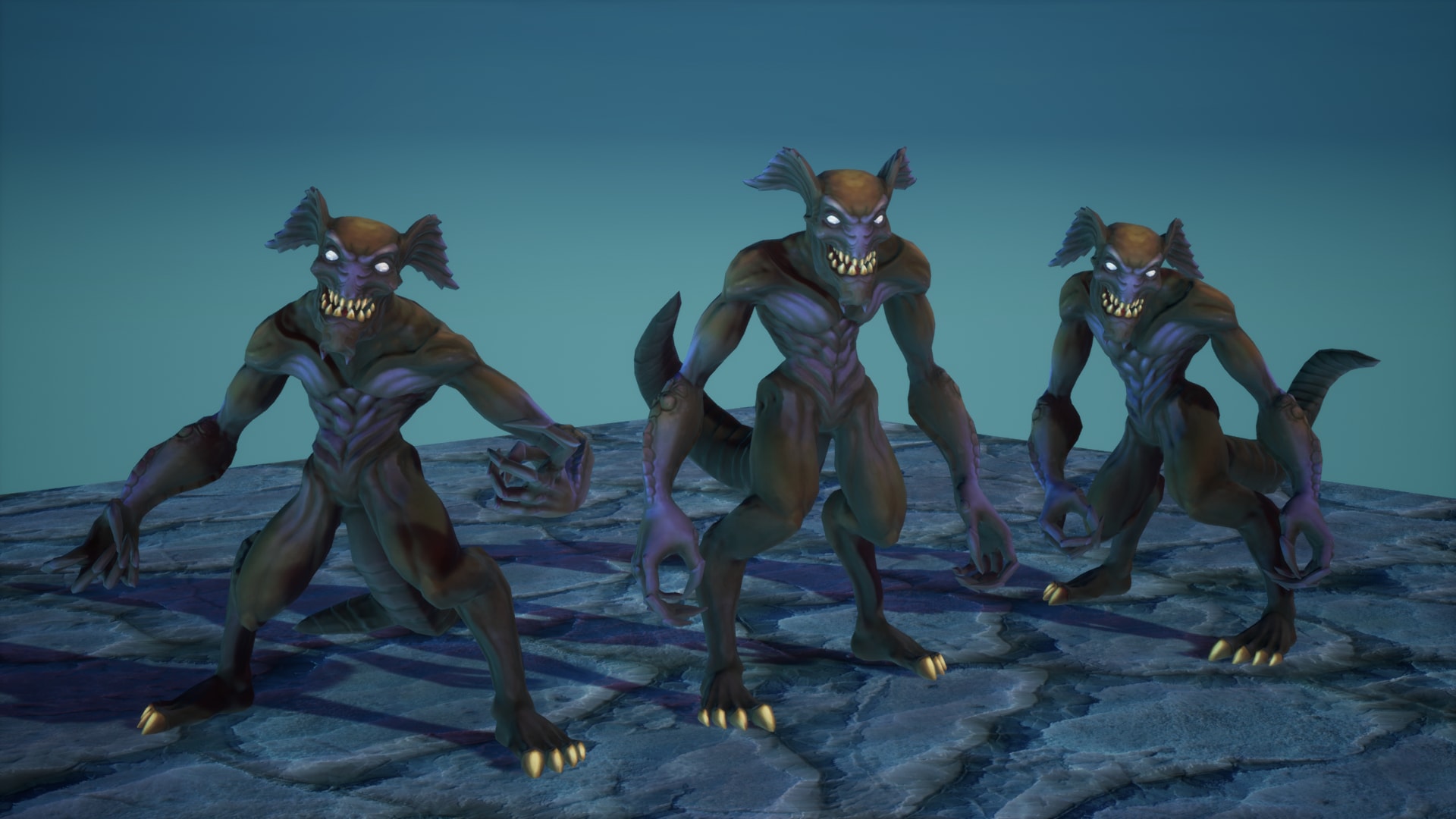 Stylized Fantasy Deep Sea Lizard in Characters - UE Marketplace