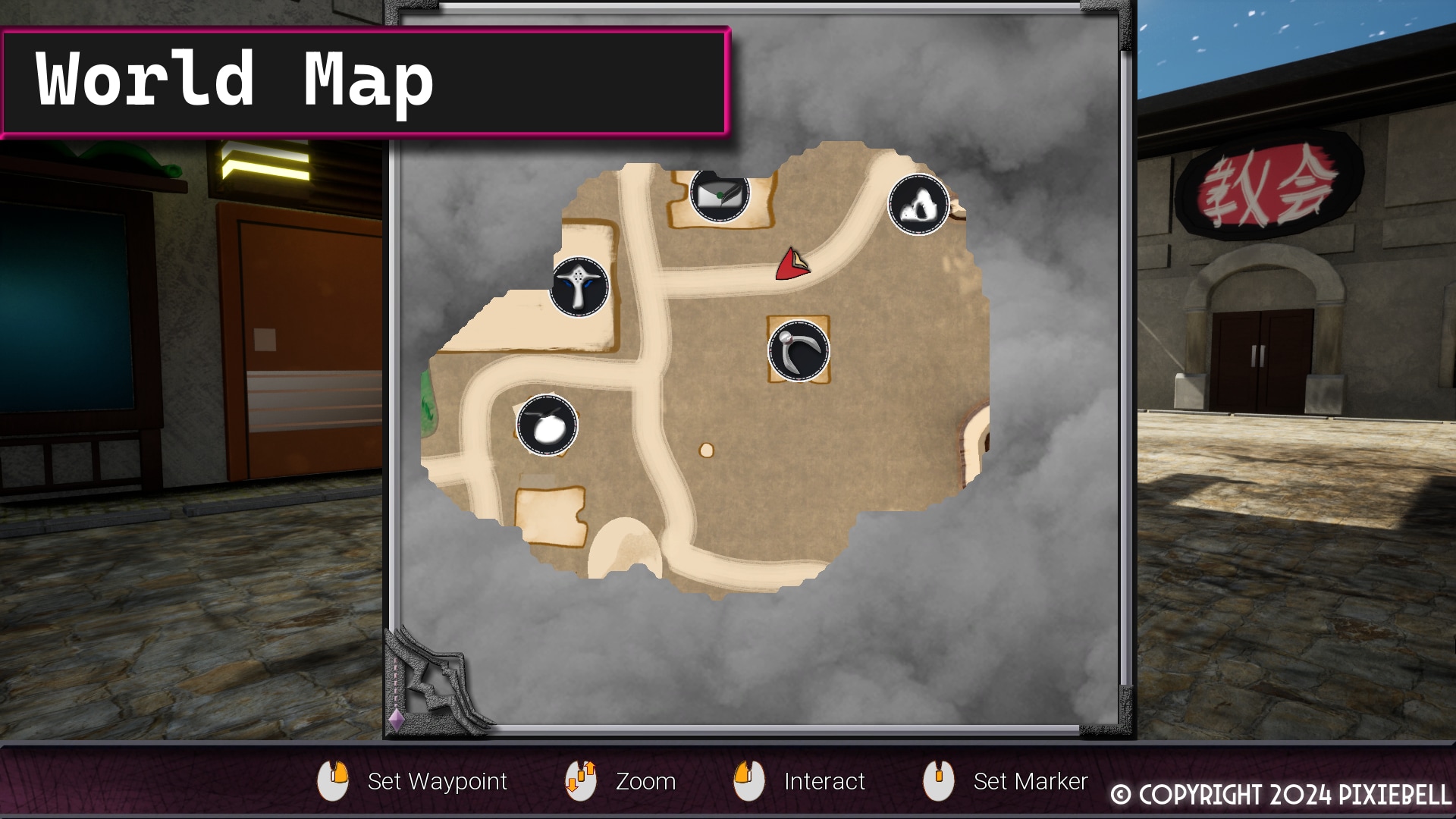 在蓝图创建的World Map System with Fog Of War - 虚幻引擎商城