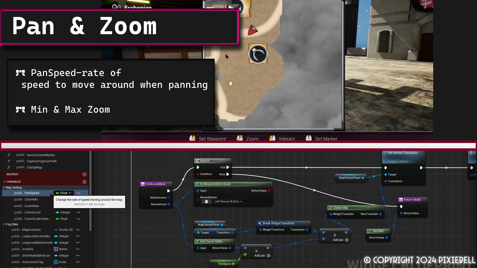 World Map System with Fog Of War, 카테고리 블루프린트 - UE 마켓플레이스
