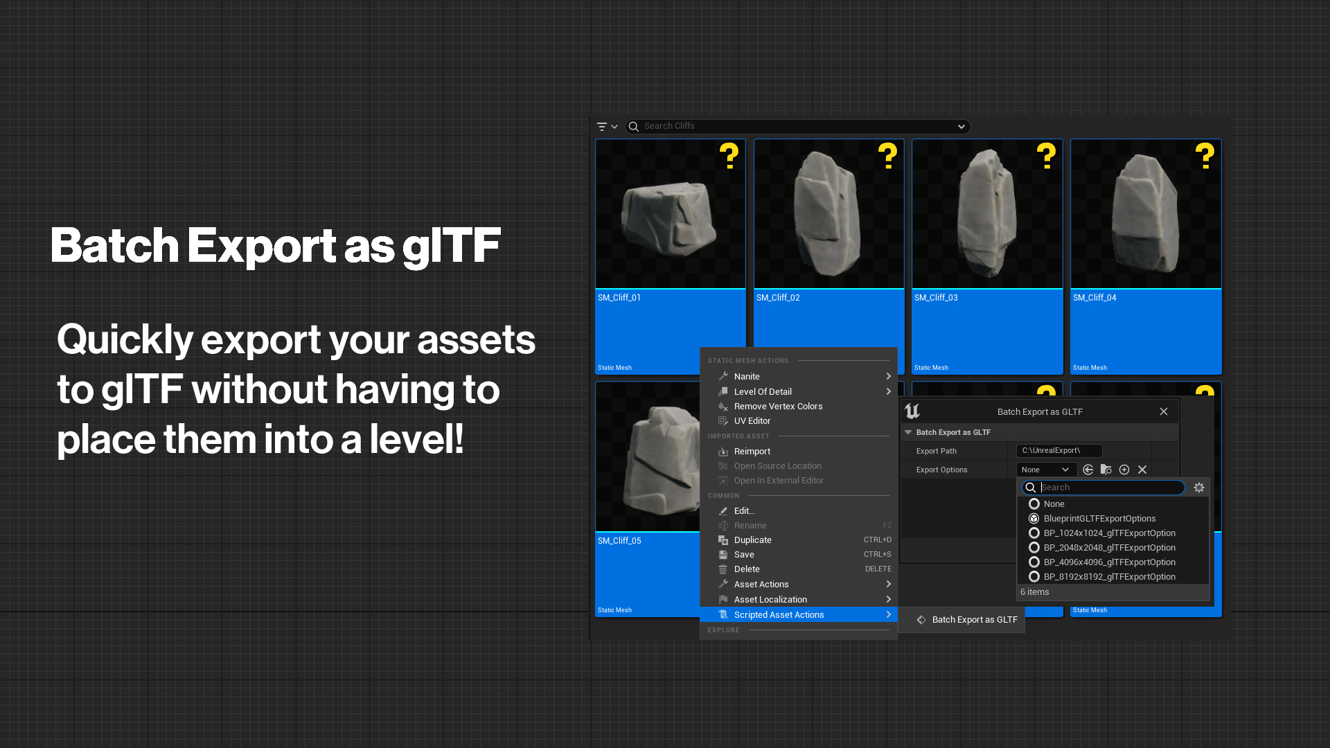 Unreal to Blender Exporter