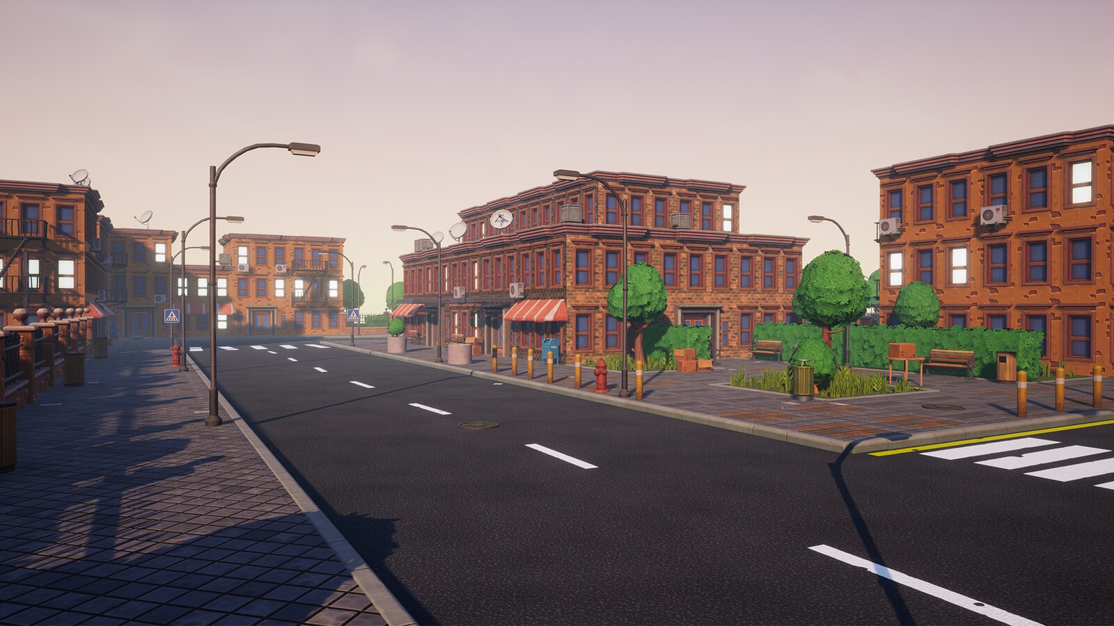 Stylized City Assets Pack in Environments - UE Marketplace