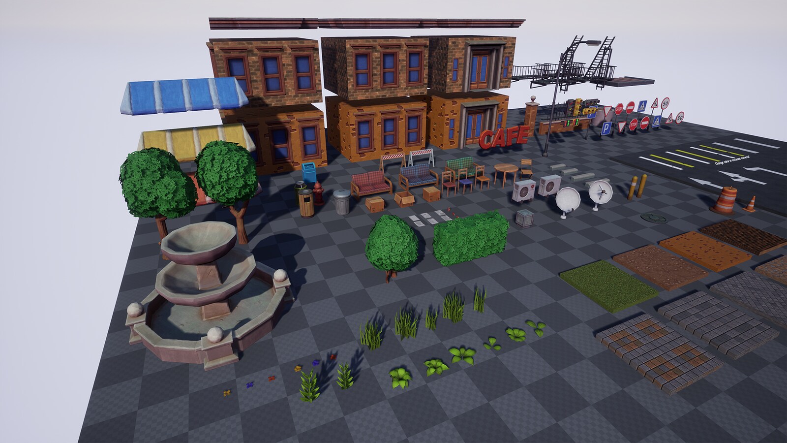 Stylized City Assets Pack in Environments - UE Marketplace