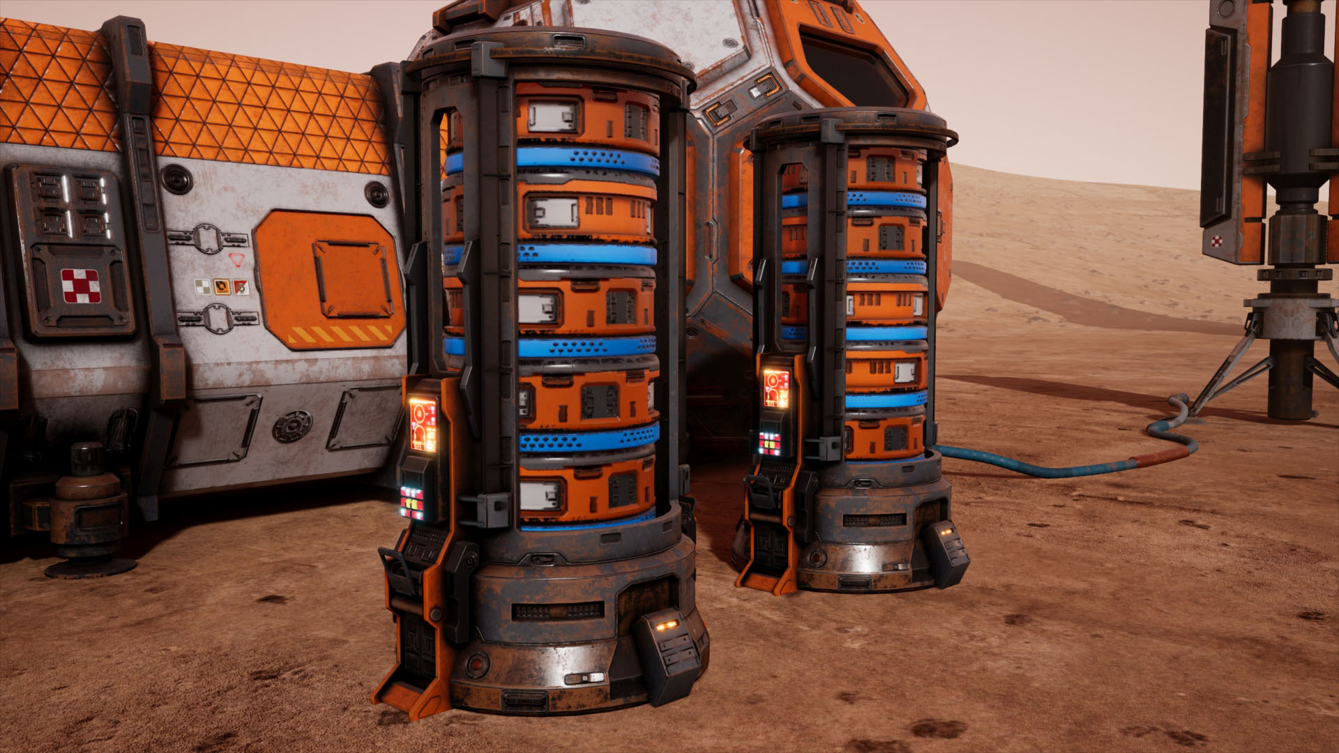 LEAKED GAME ASSETS - Mars Colony Props and Vehicle