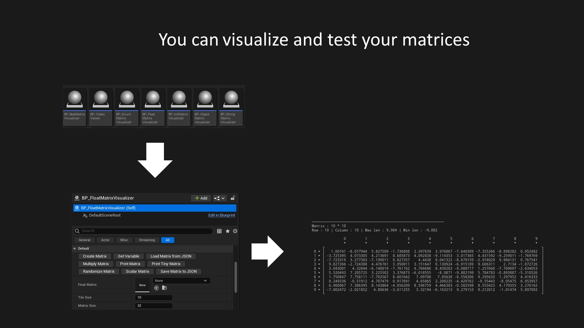 Matrix Variable Container in Blueprints - UE Marketplace