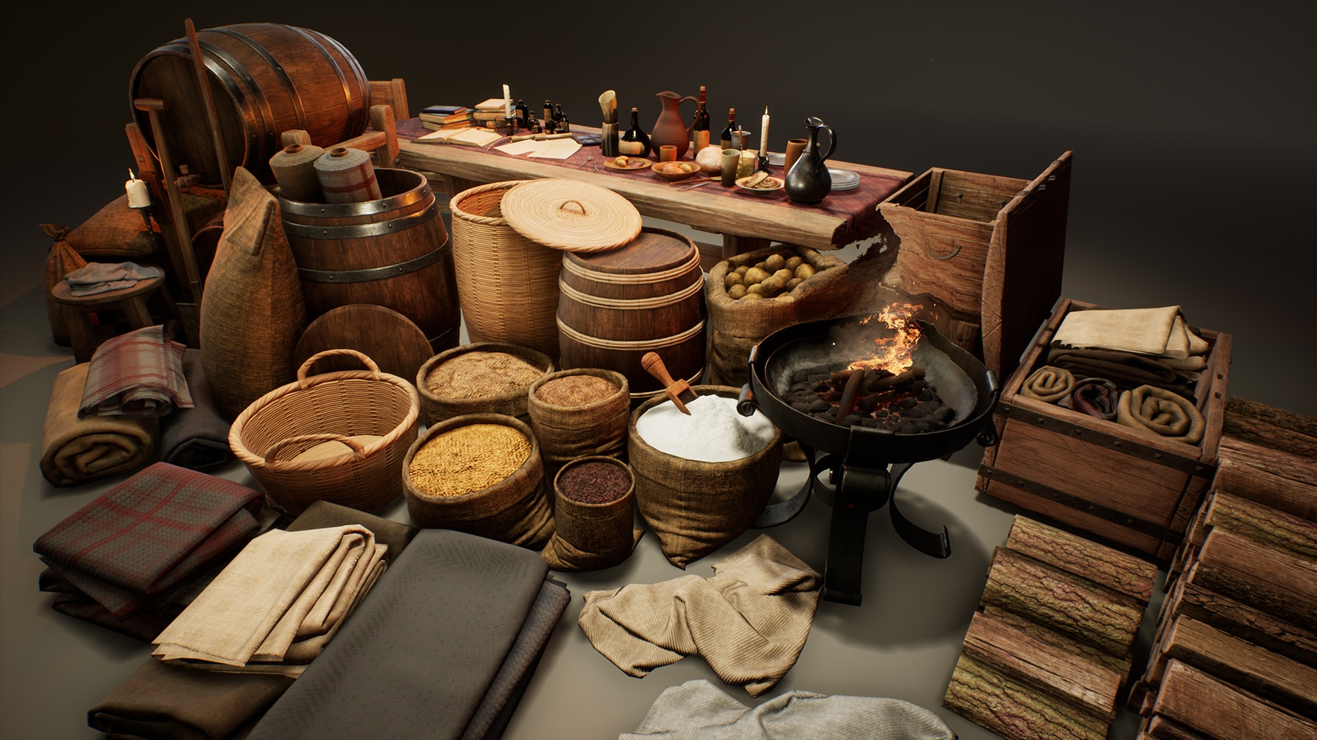 General Purpose Medieval Props Vol 1 in Props - UE Marketplace