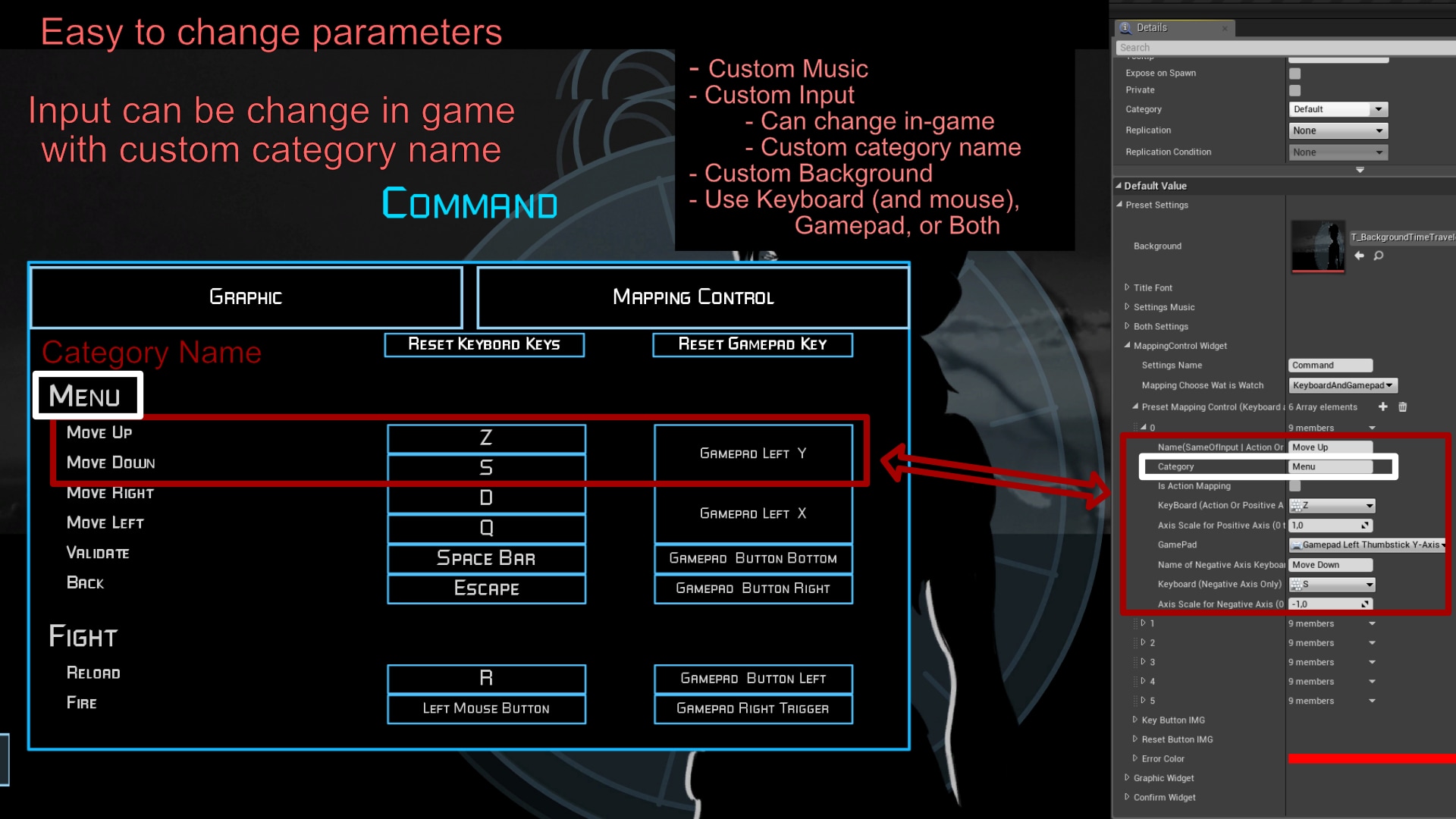 MenuMapping in Blueprints - UE Marketplace