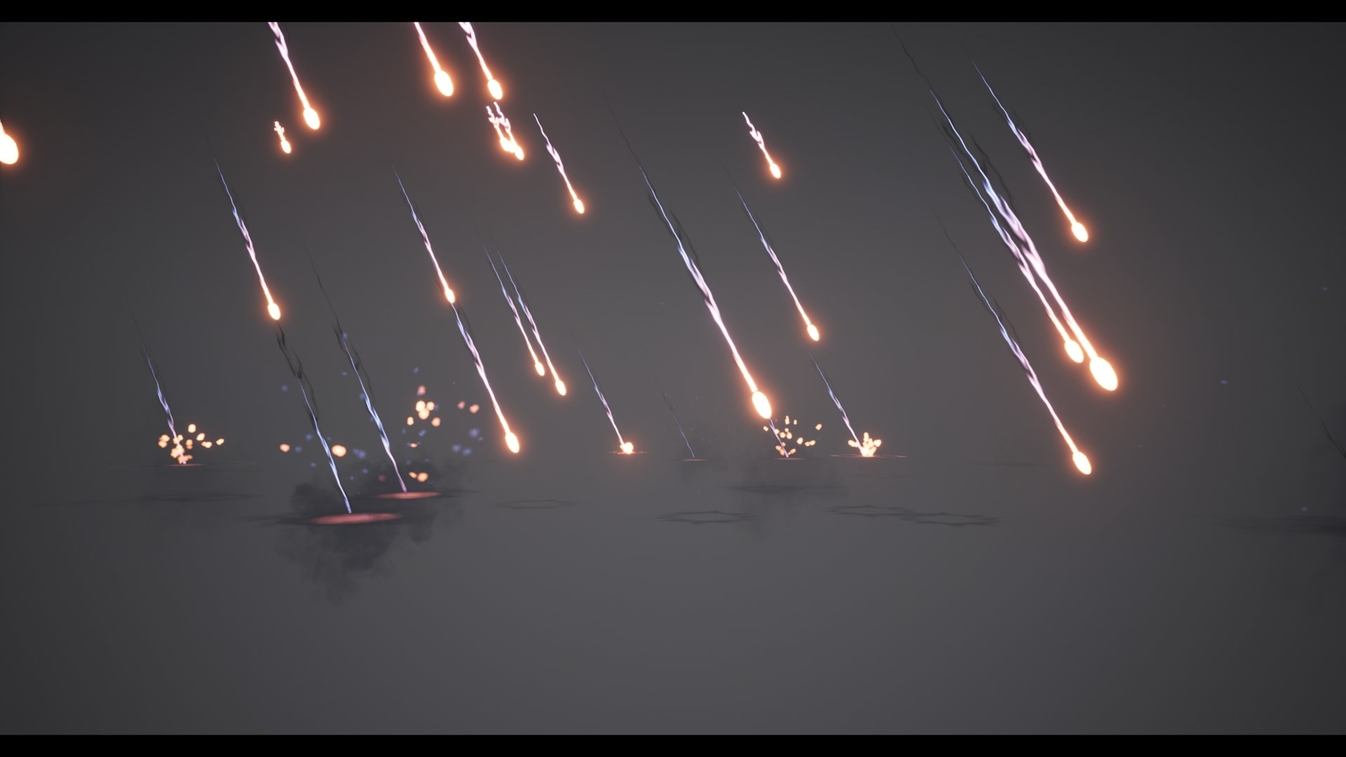 在特效创建的Niagara Meteor Rain Vol. 1 - 虚幻引擎商城