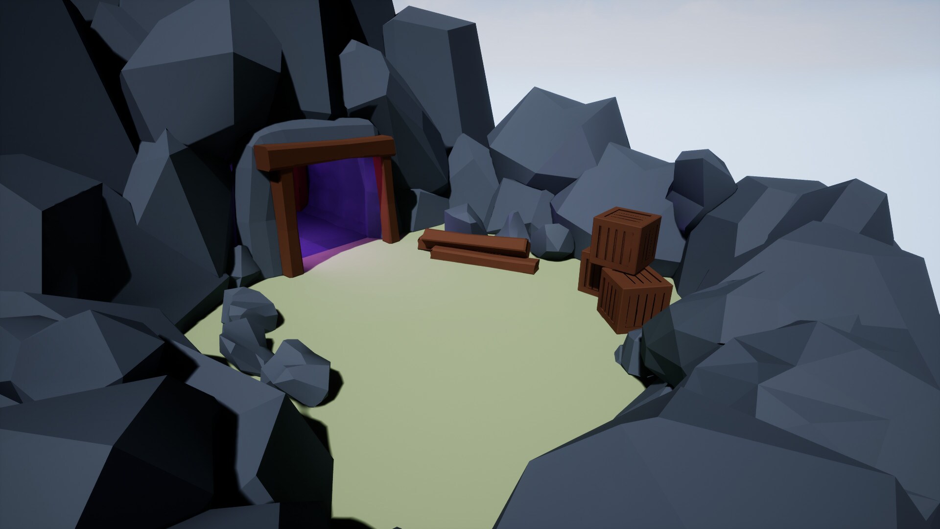Mine and Caves - Low Poly Modular Assets in Props - UE Marketplace