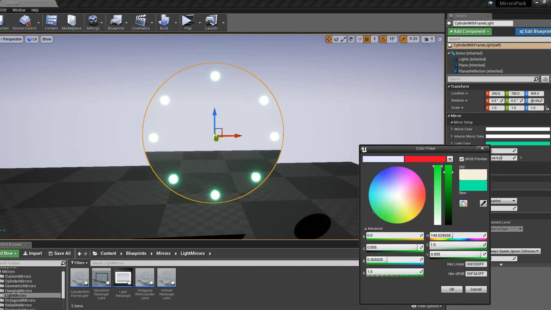Advanced Modern Mirrors in Architectural Visualization - UE Marketplace