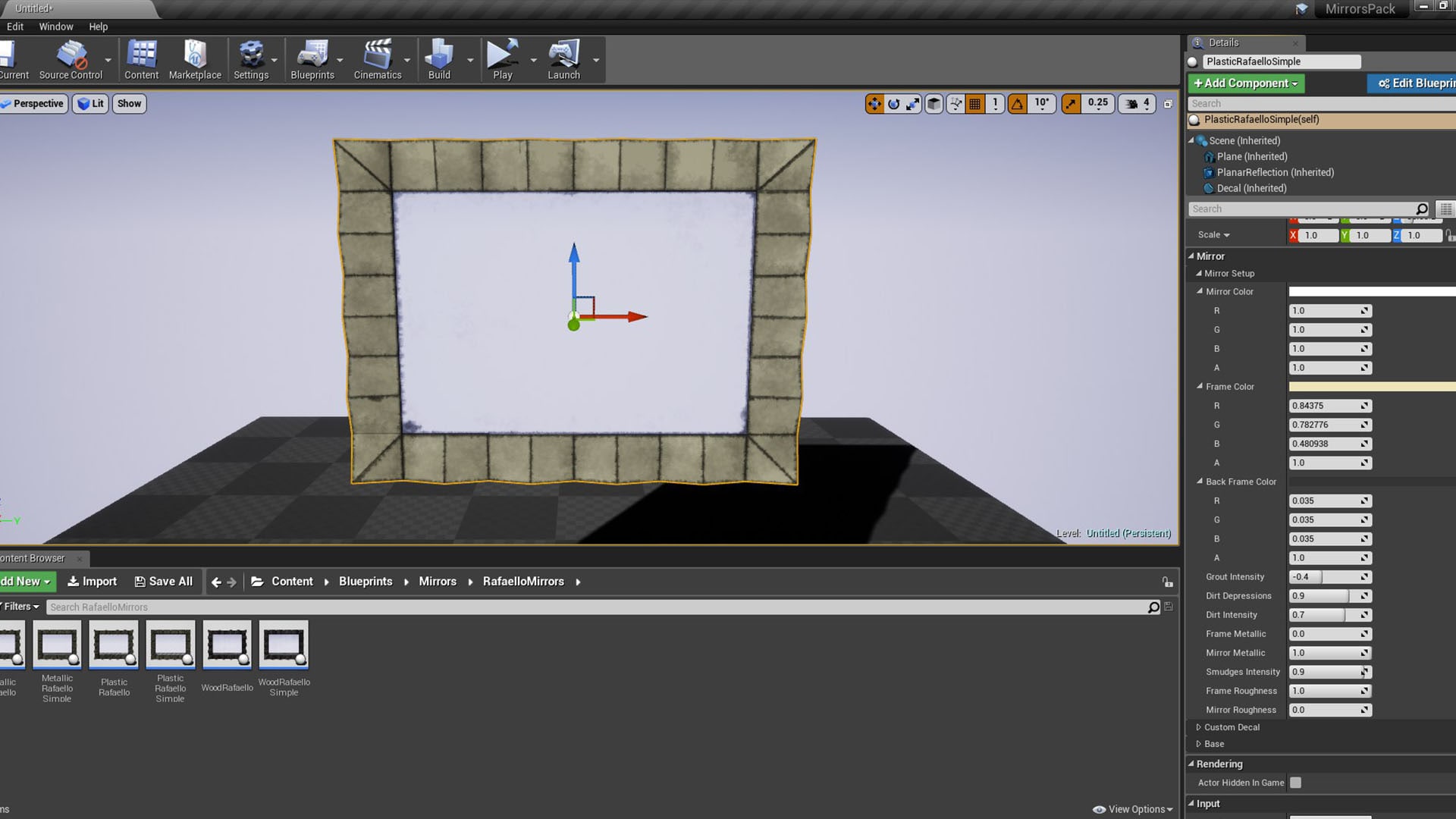 Advanced Modern Mirrors in Architectural Visualization - UE Marketplace