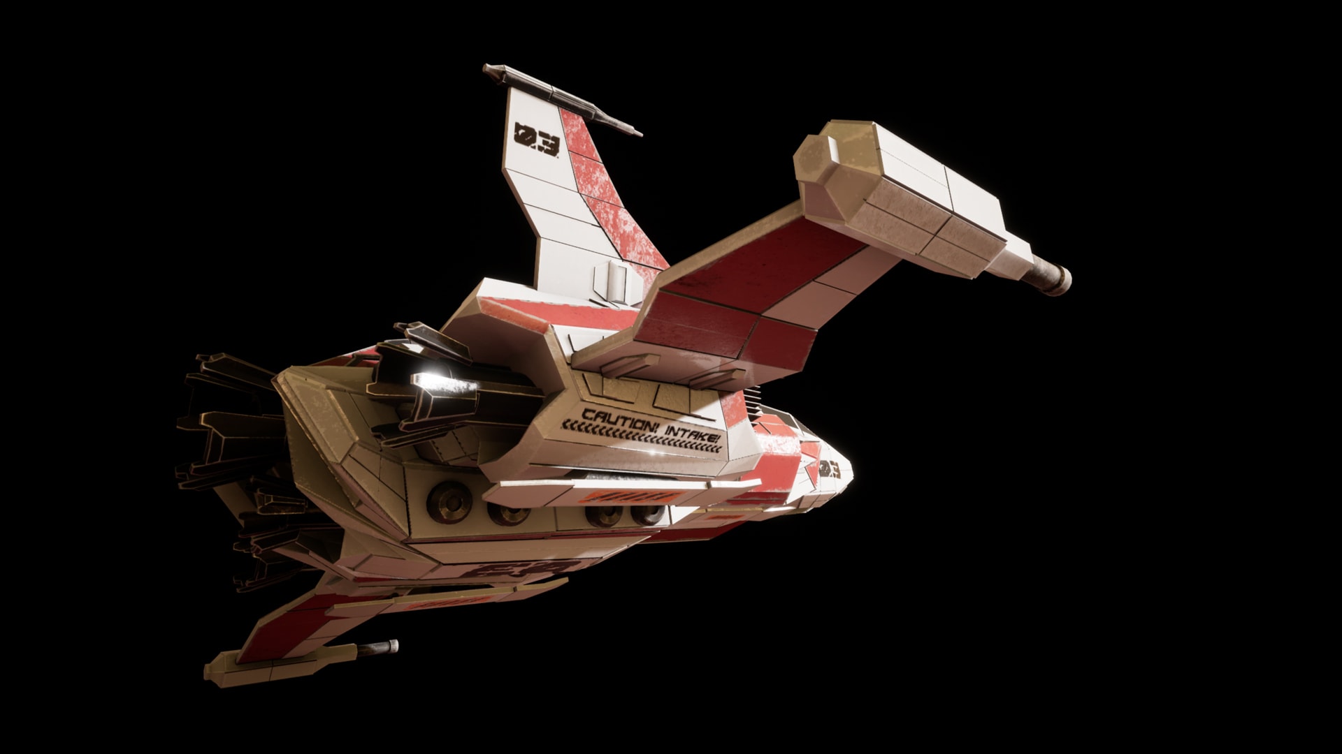 Sci-Fi Interceptor MK3 Space Fighter in Props - UE Marketplace