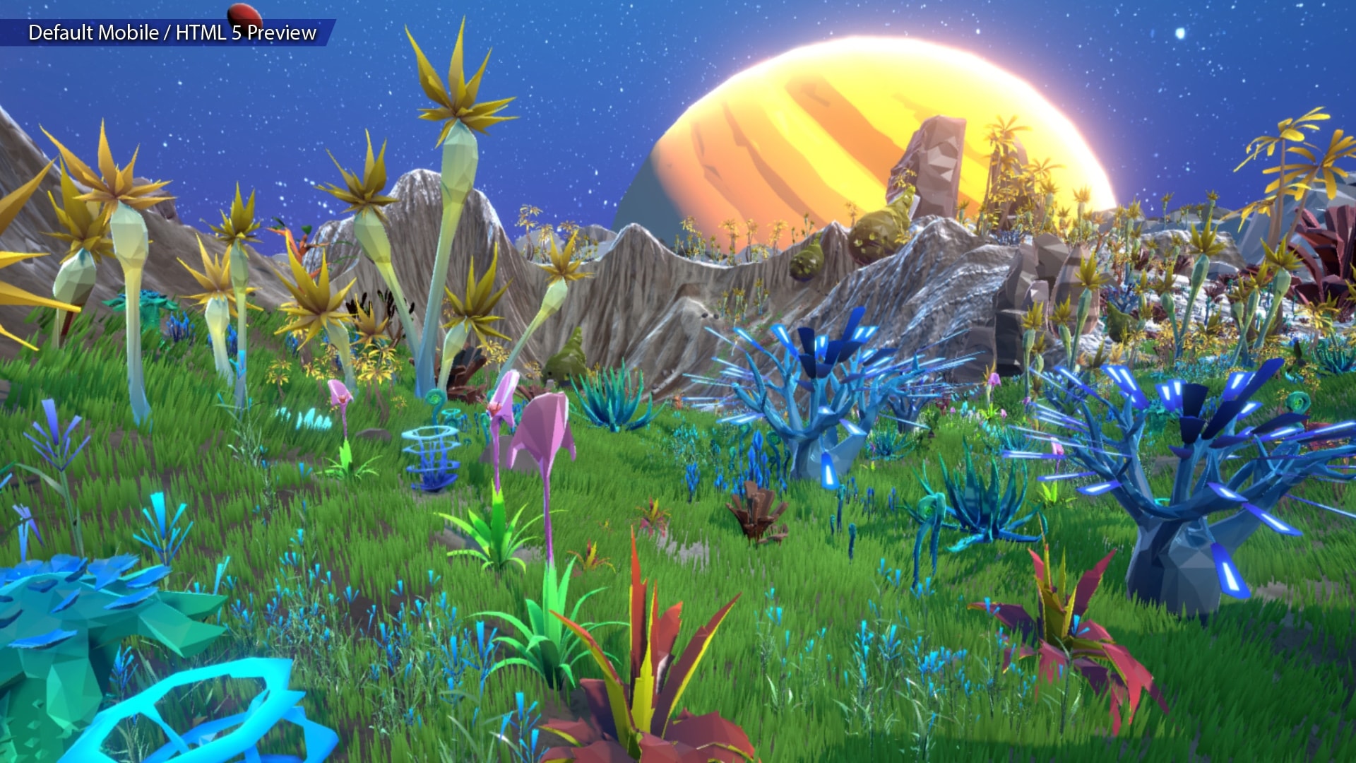 Poly Style Low Poly Alien Planet Fantasy Environment in Environments ...