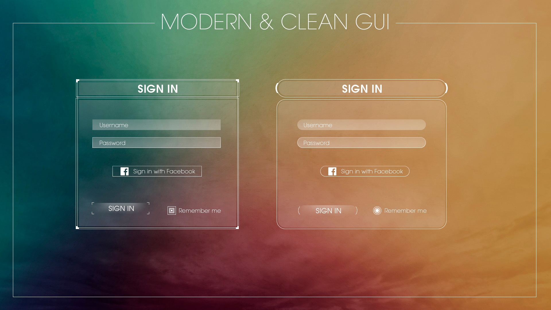 Modern & Clean GUI Theme in 2D Assets - UE Marketplace