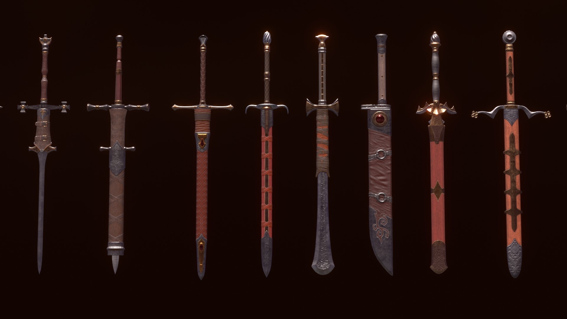 A set of modular two handed swords in Weapons - UE Marketplace