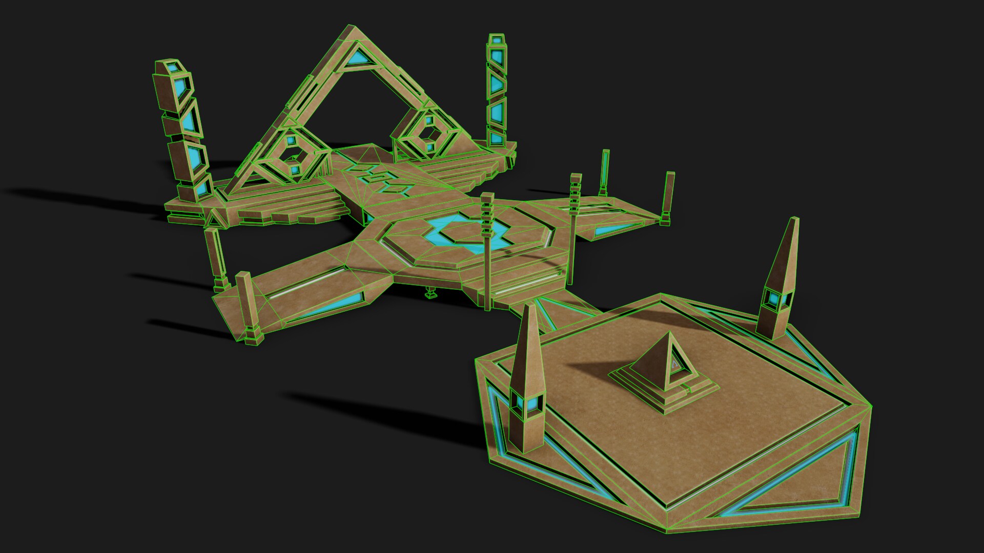 Modular Complex Space Gate in Props - UE Marketplace