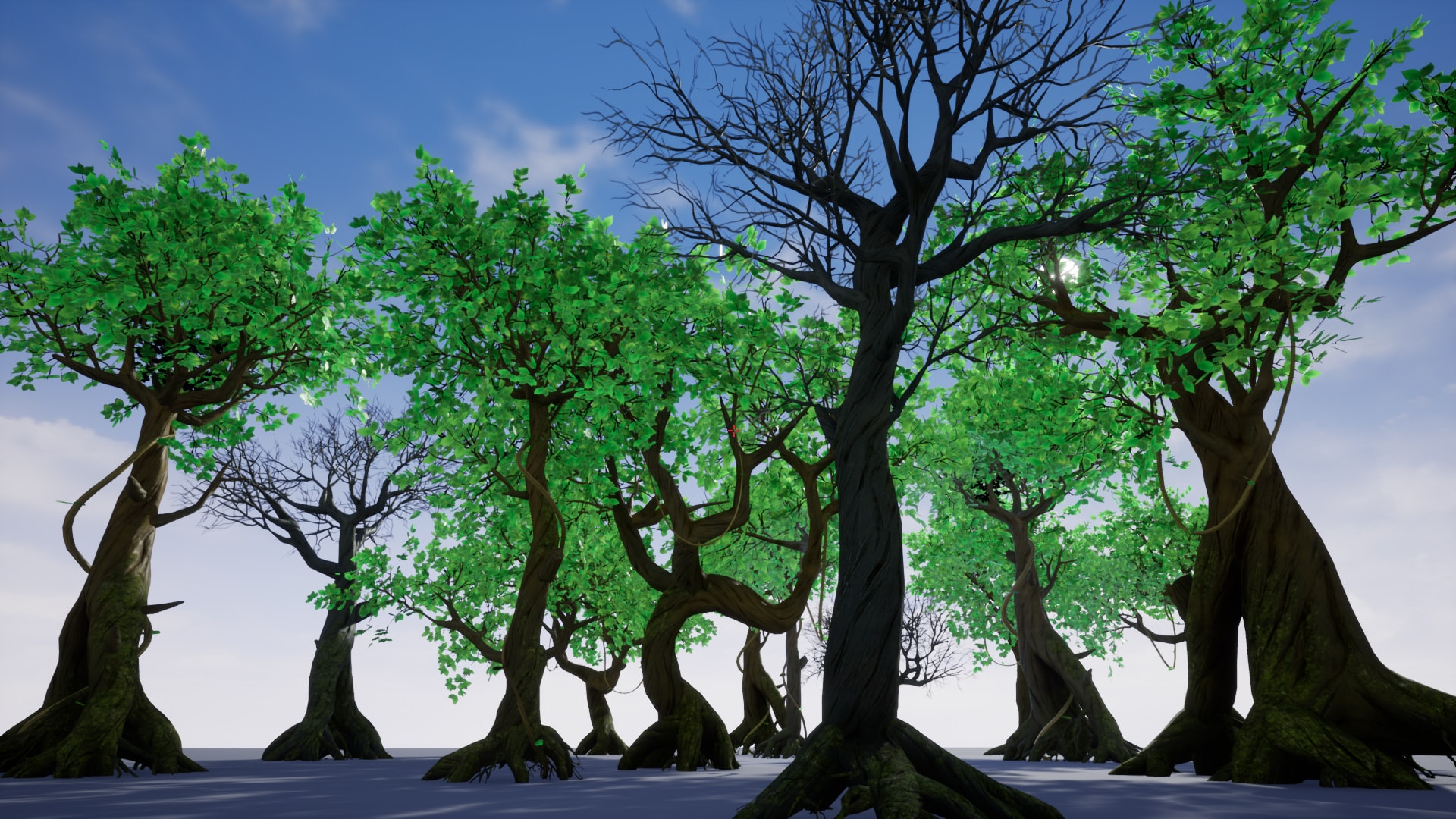 Modular Trees Pack in Props - UE Marketplace