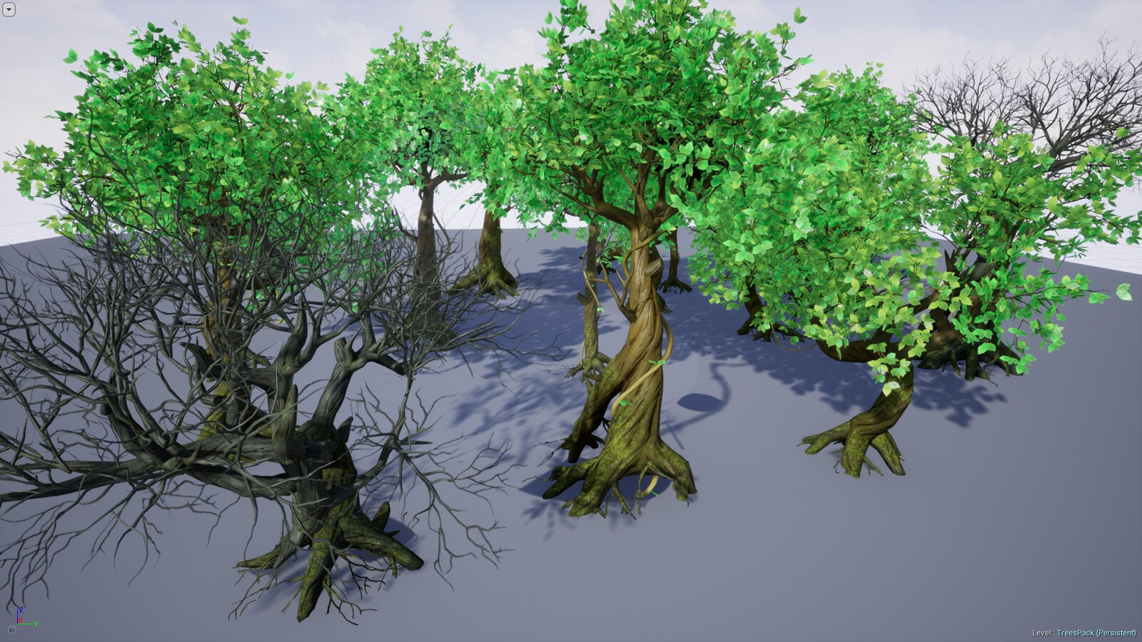 Modular Trees Pack in Props - UE Marketplace