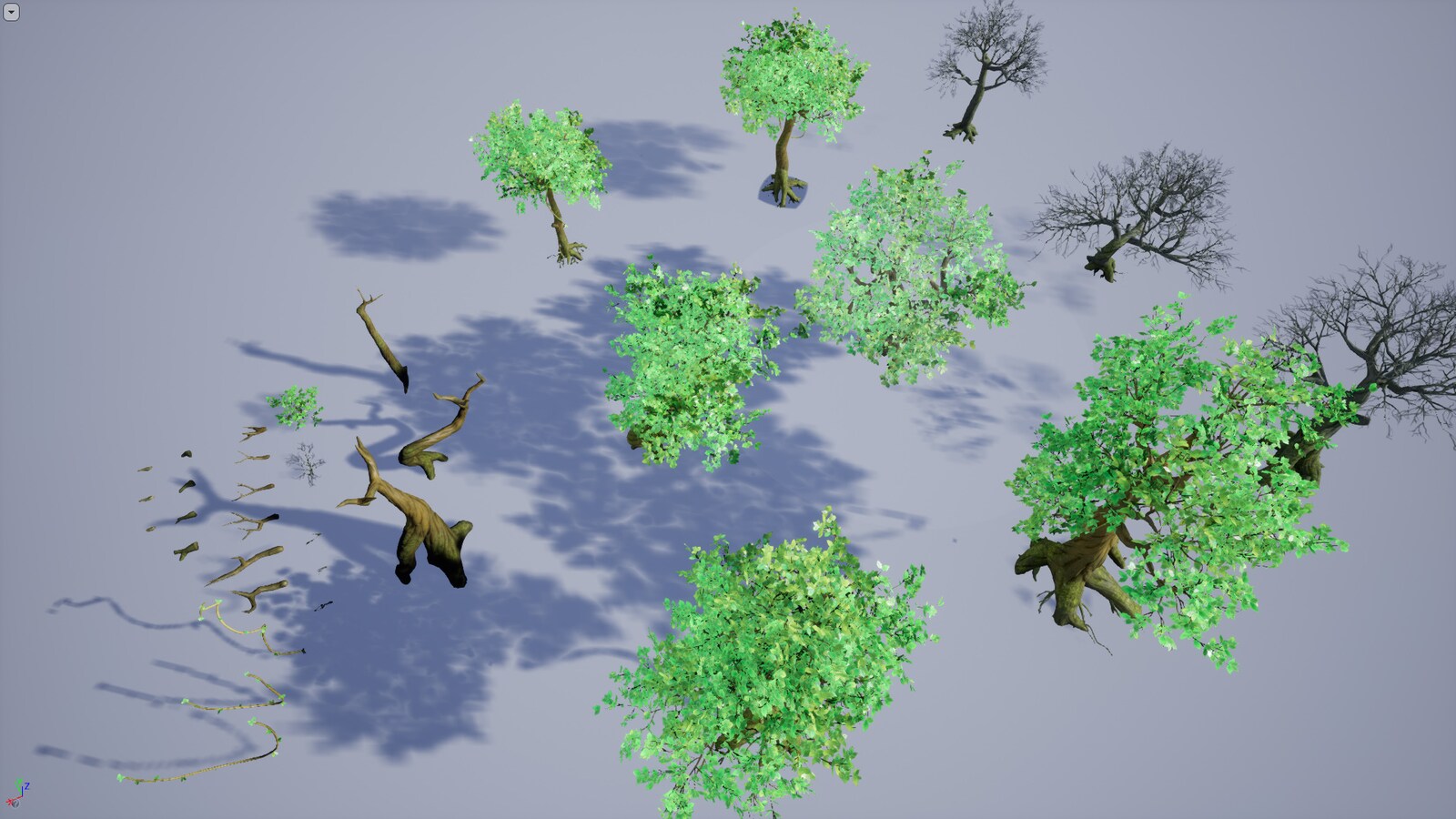 Modular Trees Pack in Props - UE Marketplace