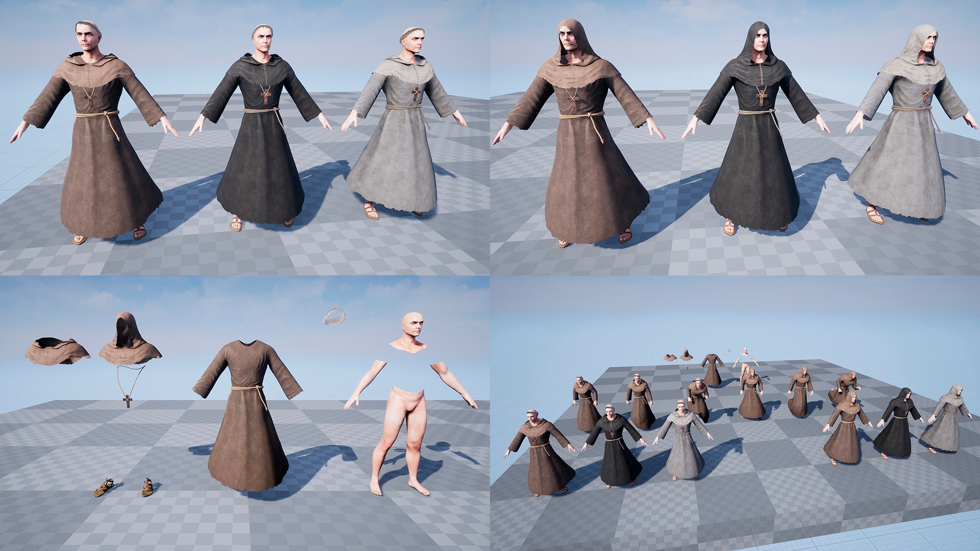 Medieval NPC pack in Characters - UE Marketplace