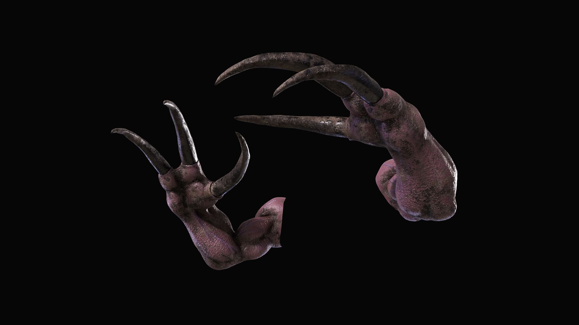 在动画创建的Clawed Monster Arms - 虚幻引擎商城