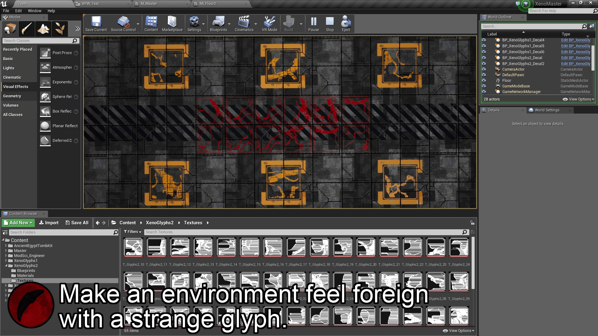 More Xeno Glyphs: Alien Alphabet UMG and Decal Series in 2D Assets - UE ...