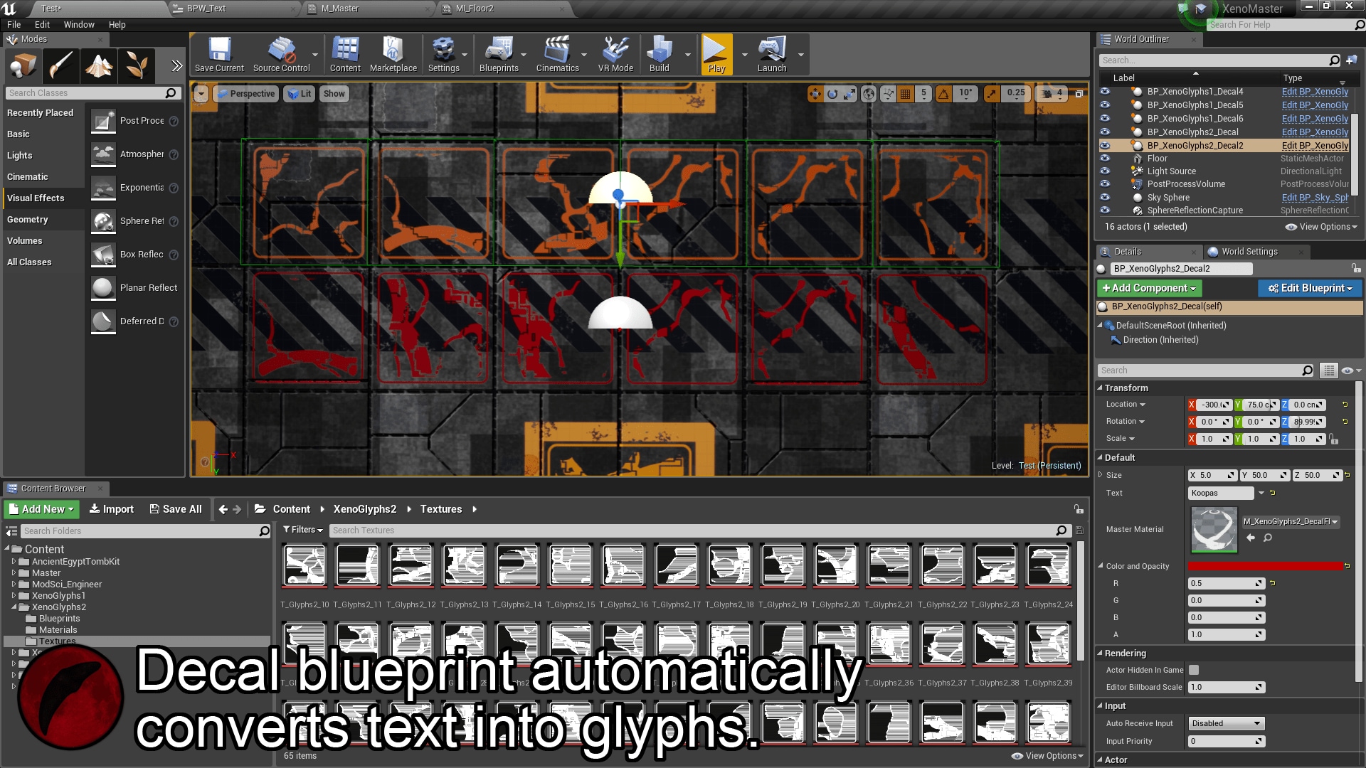 More Xeno Glyphs: Alien Alphabet UMG and Decal Series in 2D Assets - UE ...