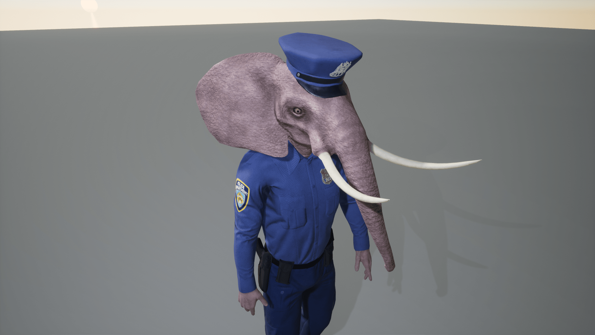Mister Elephant - Policeman in Characters - UE Marketplace