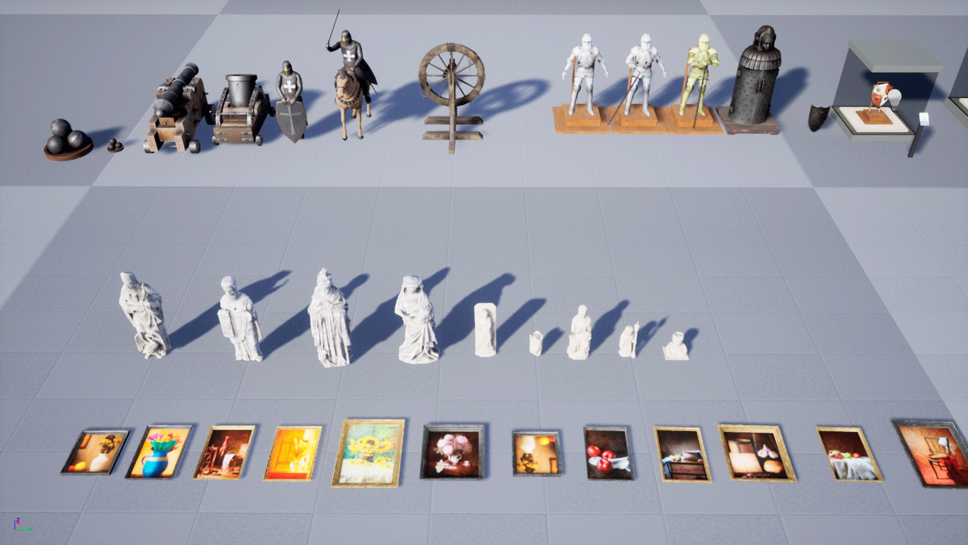 Medieval museum - modular building and exhibits：環境 - UE マーケットプレイス