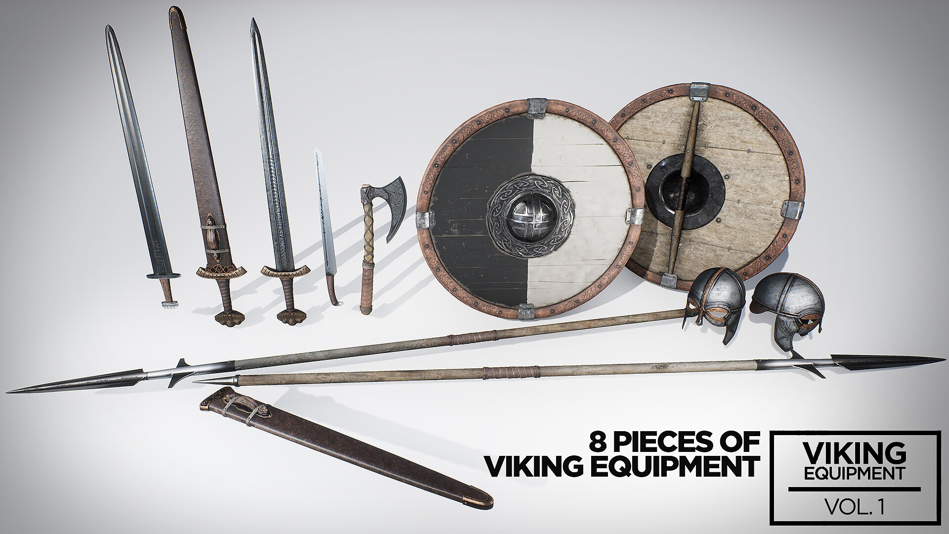 Viking Equipment Pack Vol. 1, 카테고리 소품 - UE 마켓플레이스