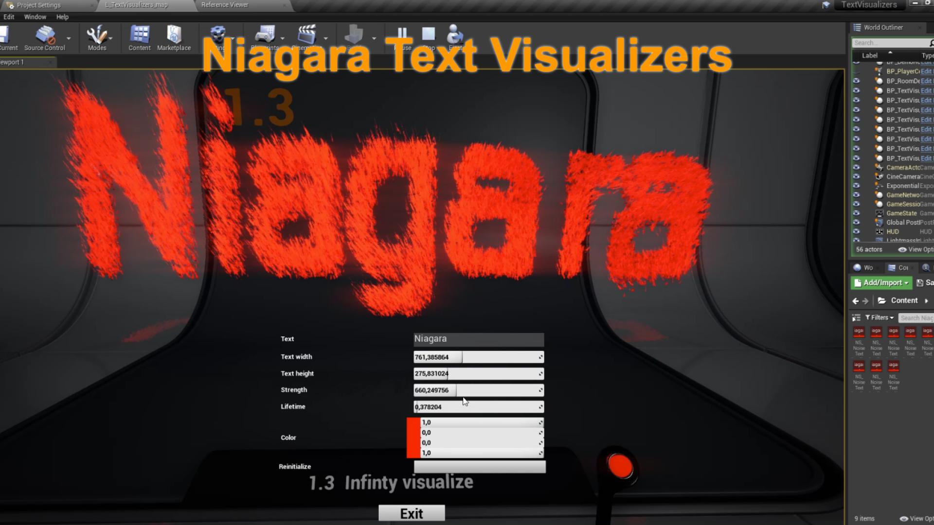 LEAKED GAME ASSETS - Niagara Text Visualizers