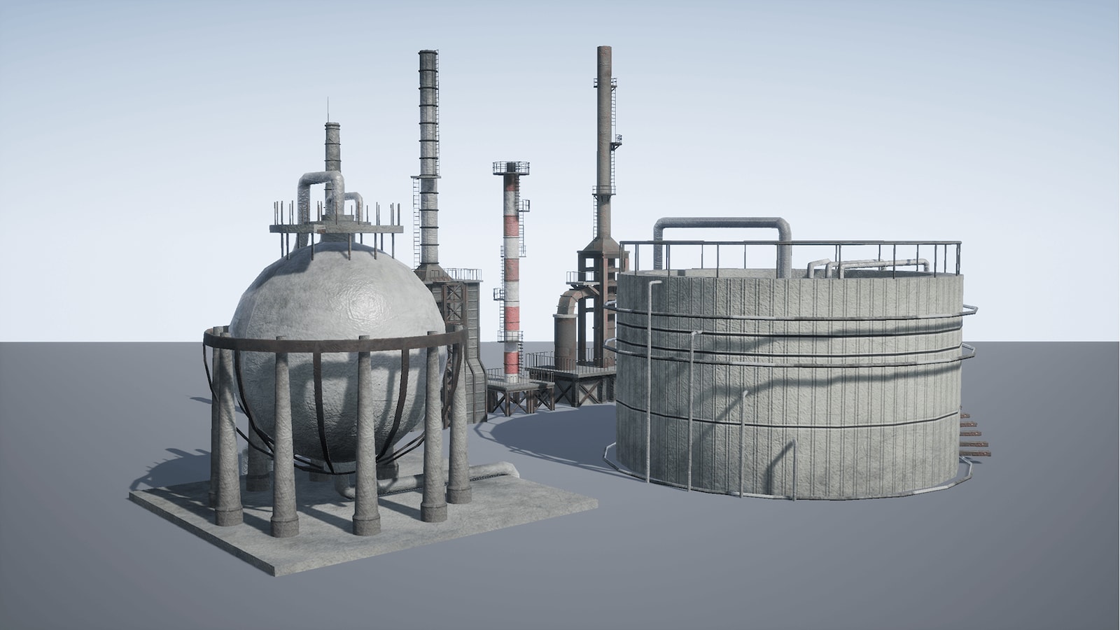 Oil Refinery Pack in Environments - UE Marketplace