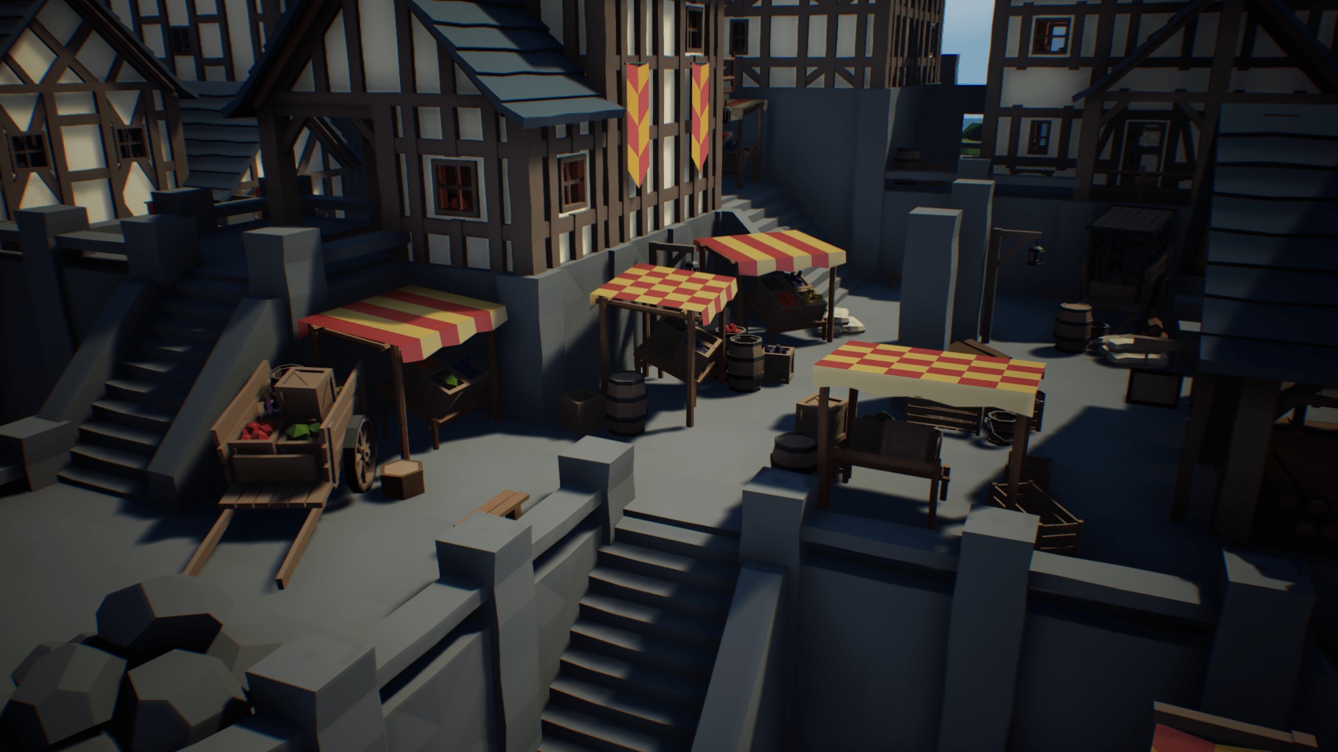 Olbert's Low Poly: Medieval Town in Environments - UE Marketplace