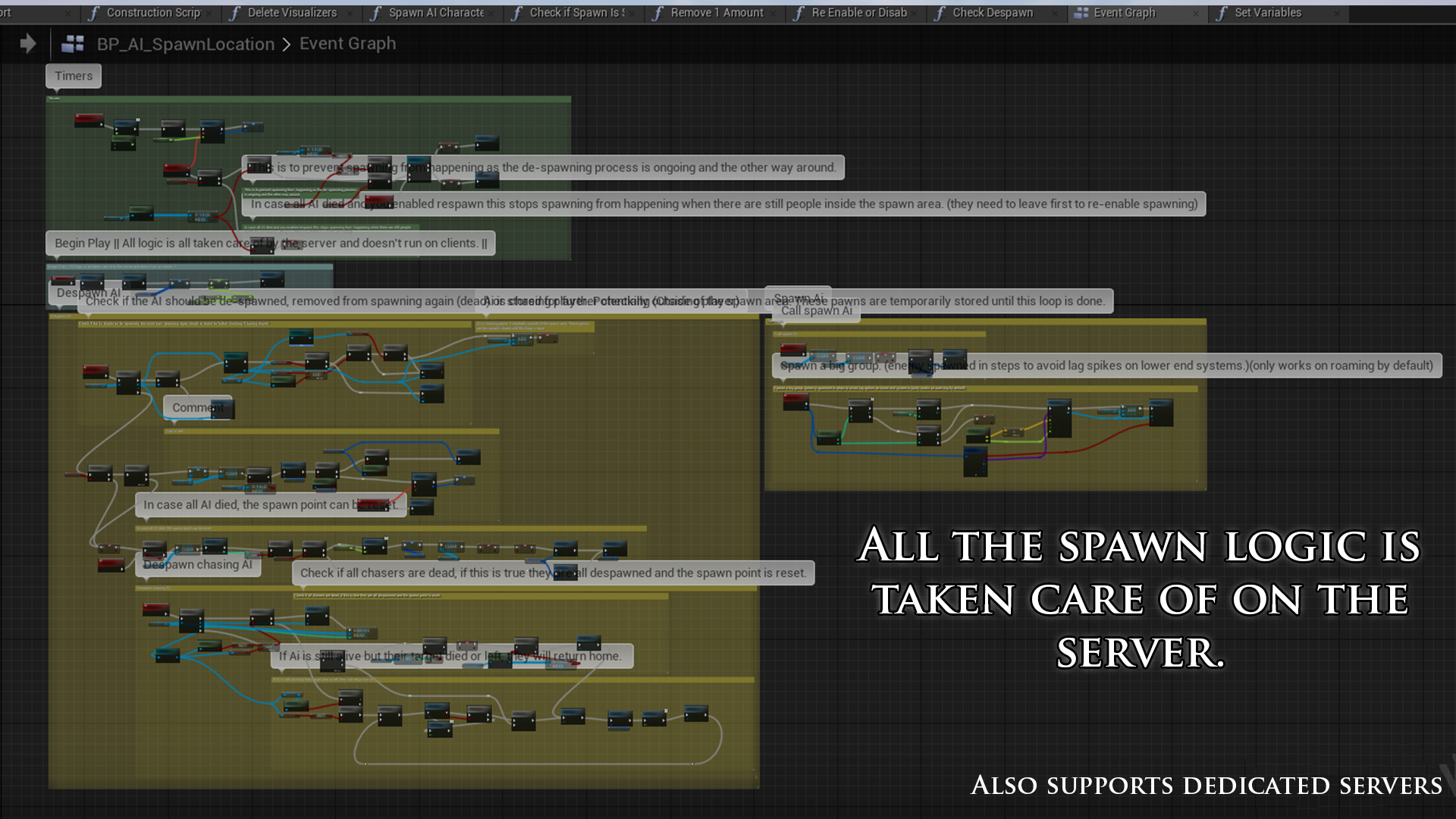 LEAKED GAME ASSETS - Open World AI Multiplayer Spawn System