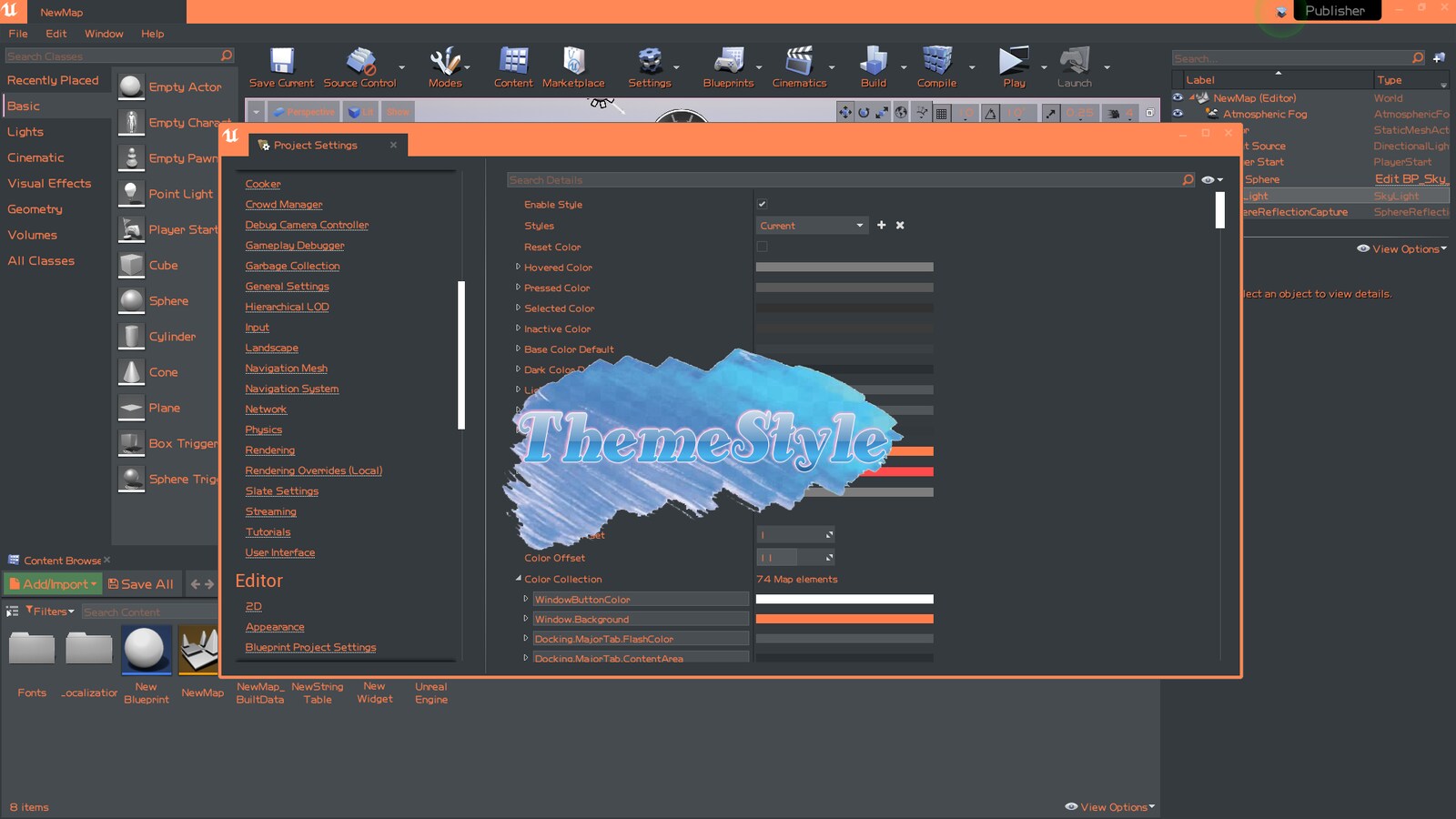Theme Style in Code Plugins - UE Marketplace
