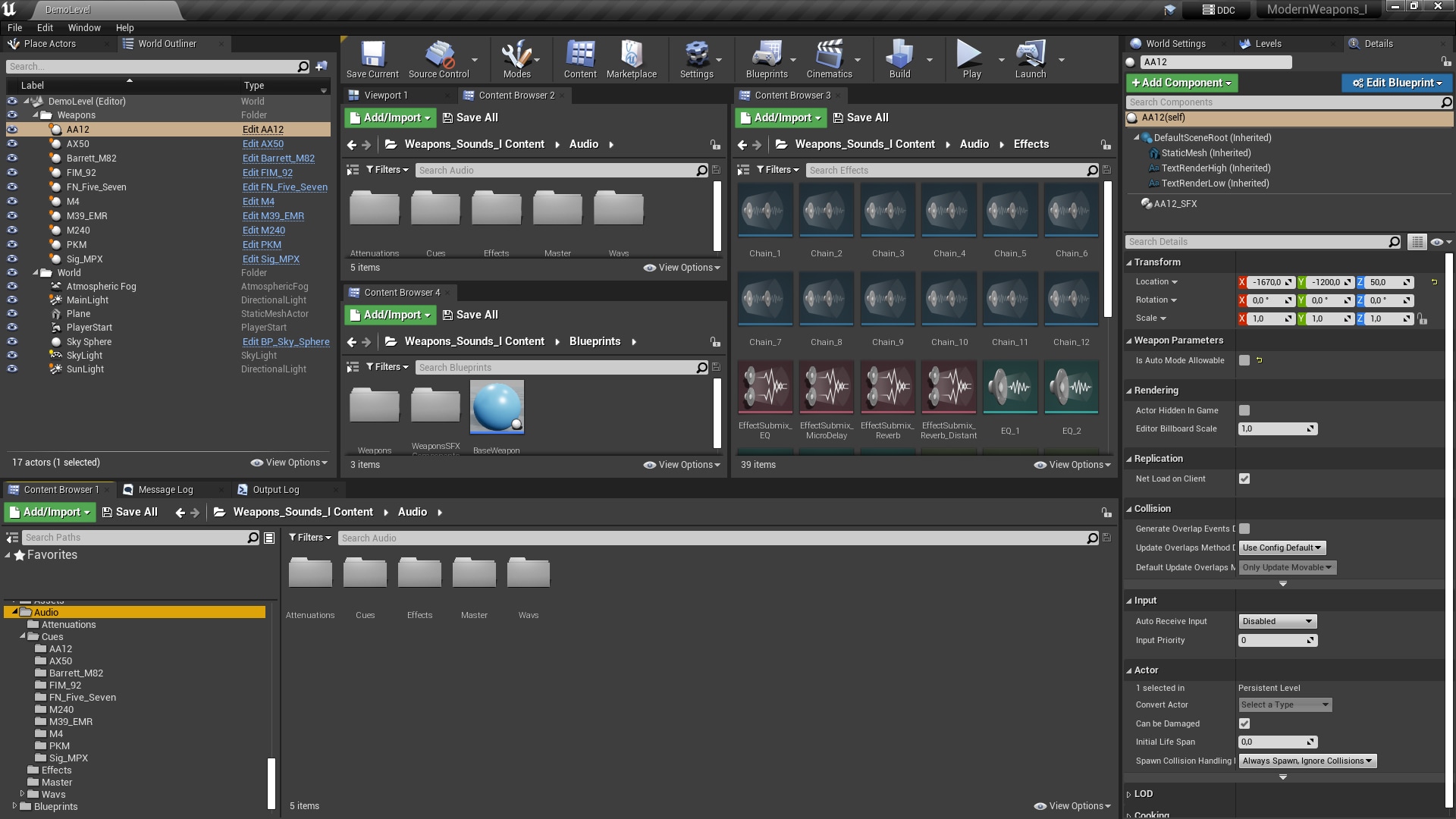 Modern Weapons Sound System - Part I in Code Plugins - UE Marketplace