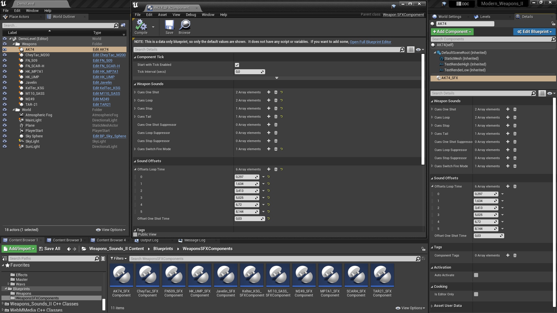Modern Weapons Sound System Part Ii In Code Plugins Ue Marketplace