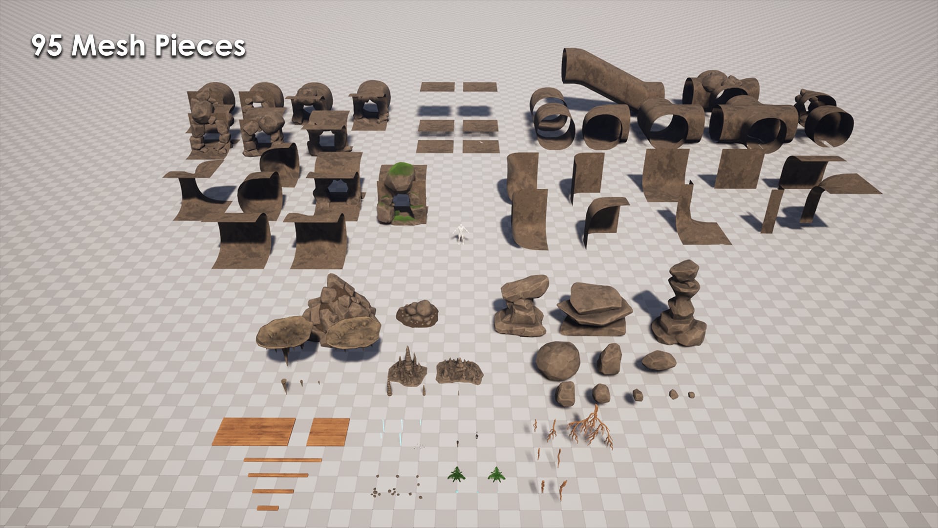 在环境创建的Stylized Modular Cave Pack - 虚幻引擎商城