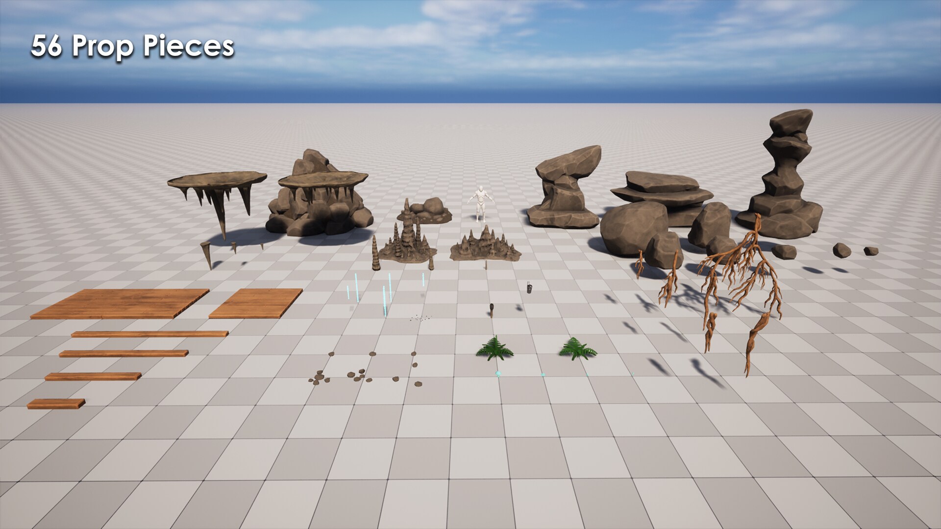 在环境创建的Stylized Modular Cave Pack - 虚幻引擎商城